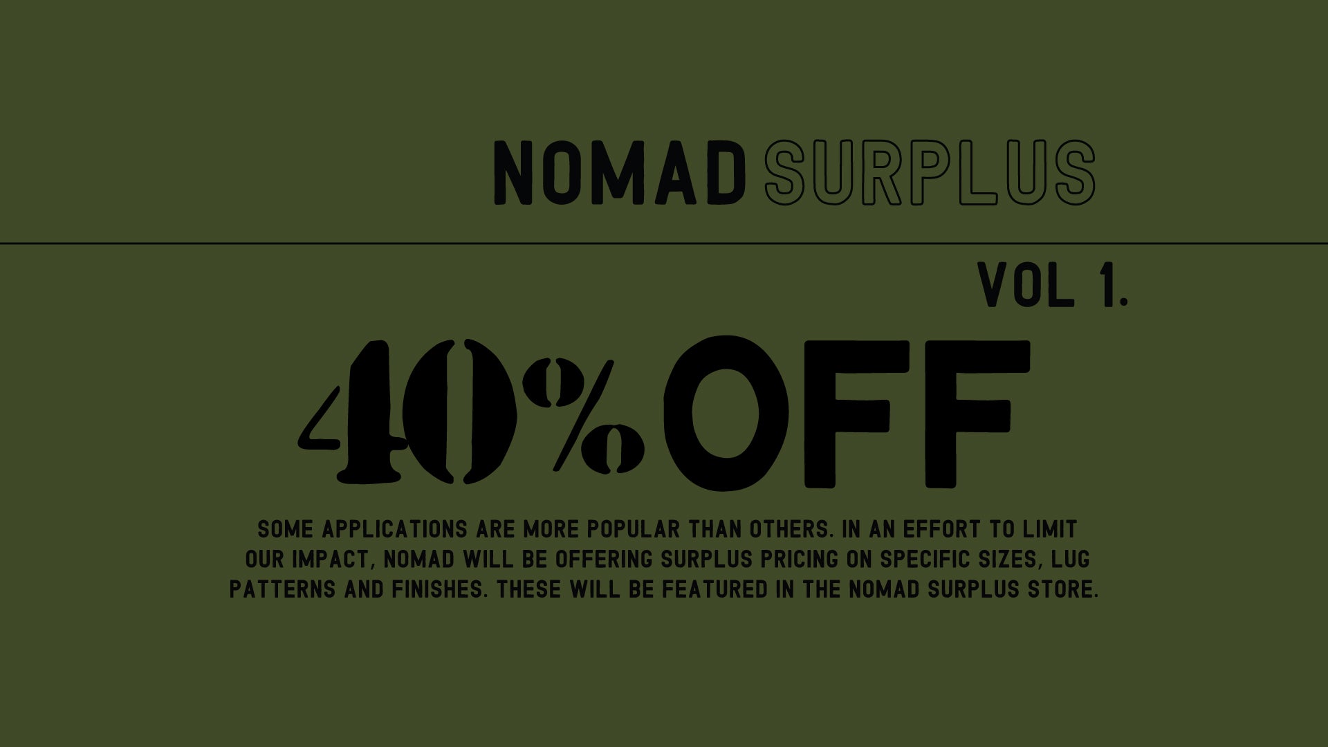 NOMAD SURPLUS STORE – Nomad Wheels